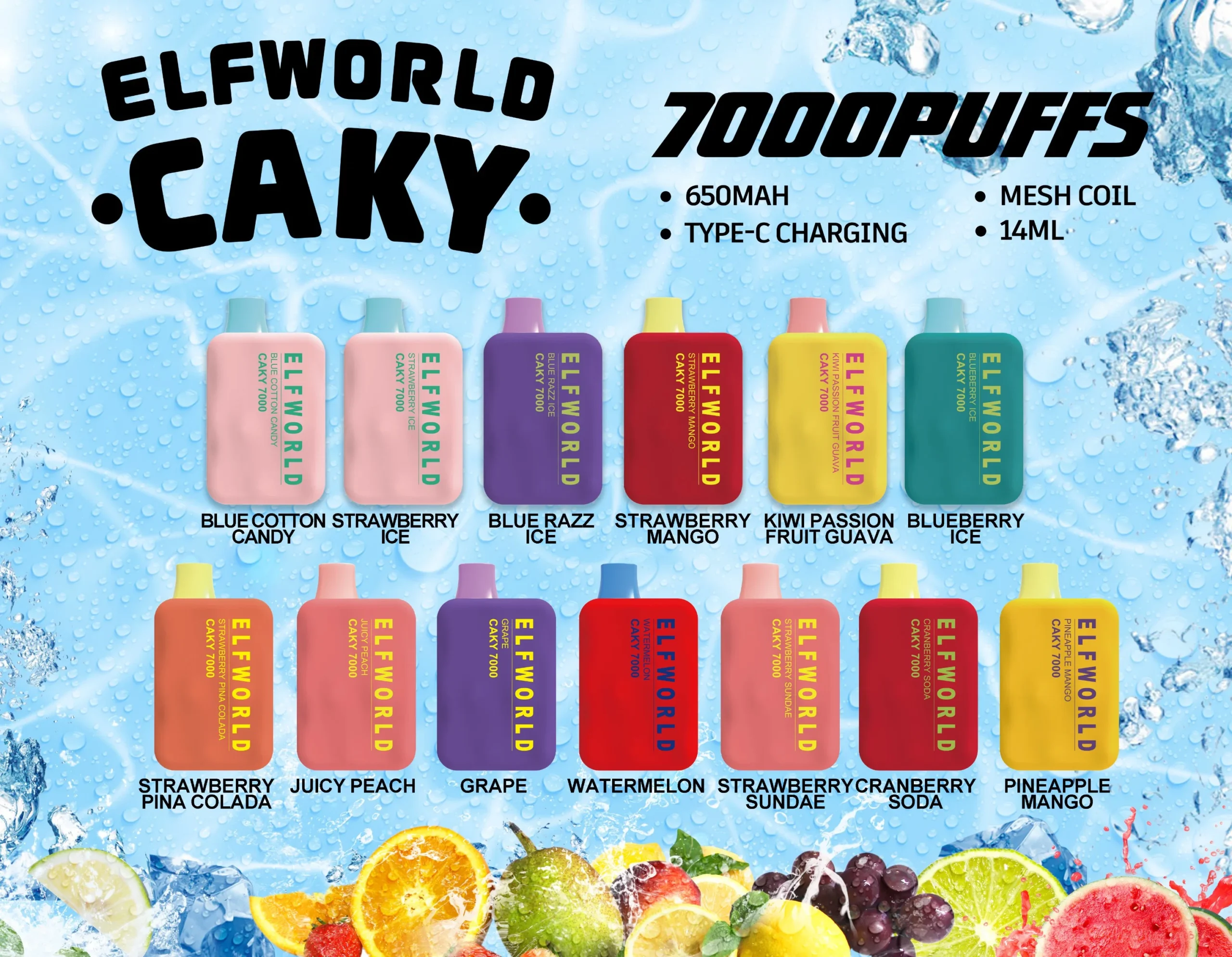 Elf World Caky 7000 puffs - Vape & Hookah Smoke Shop
